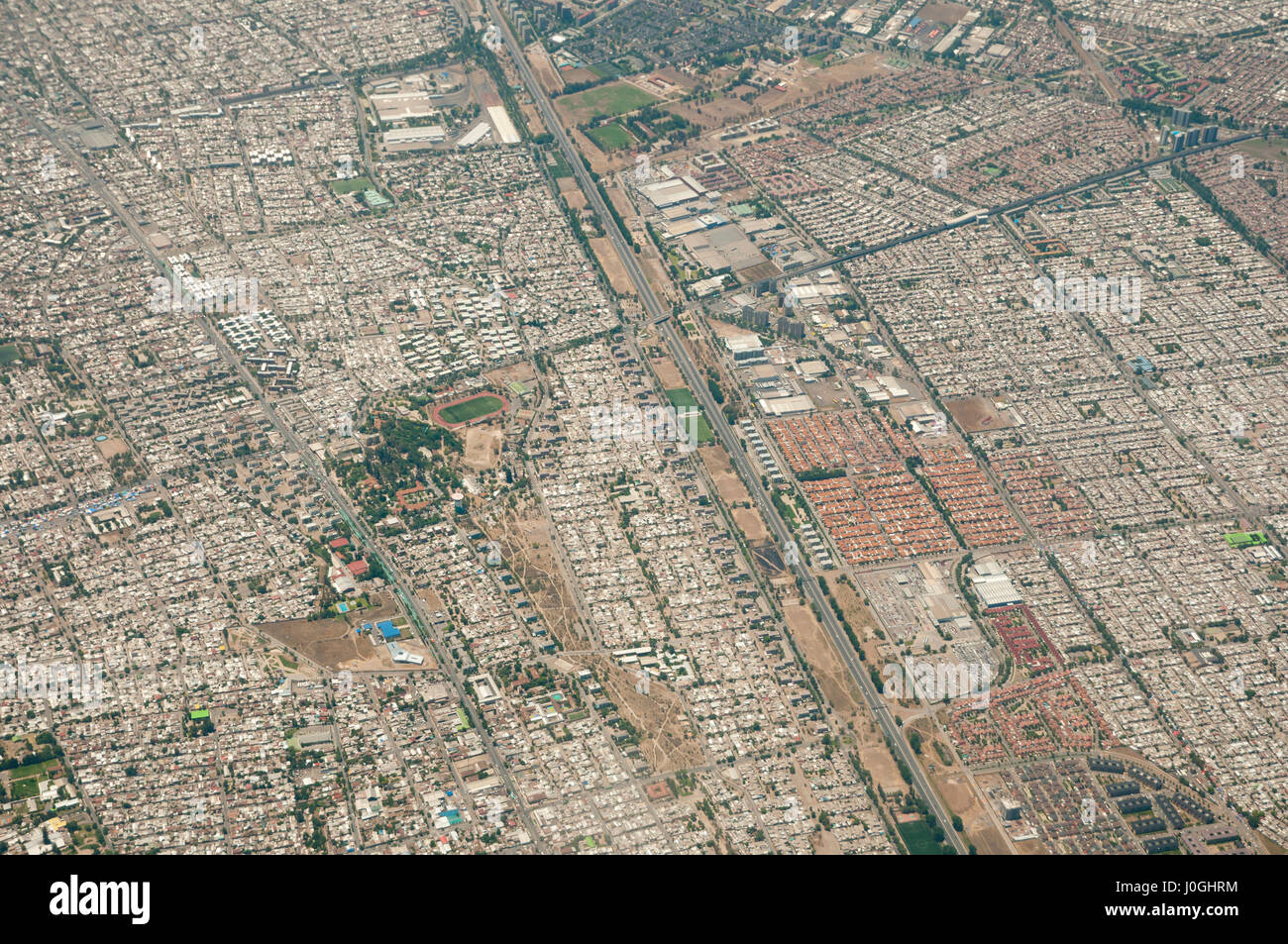 Aerial View of Santiago - Chile Stock Photo - Alamy