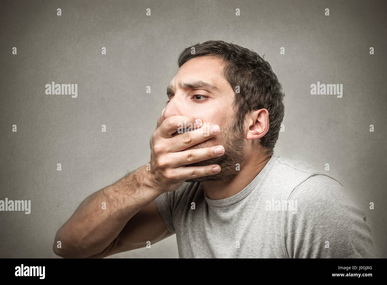 Crazy scared mouth hi-res stock photography and images - Alamy
