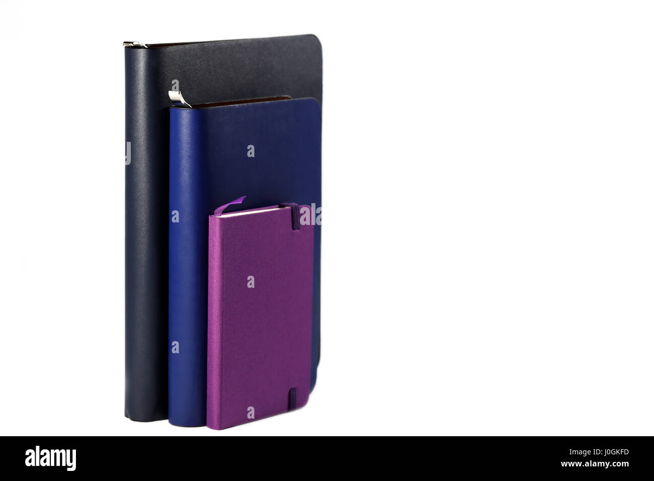 Notebooks isolated on white background Stock Photo - Alamy