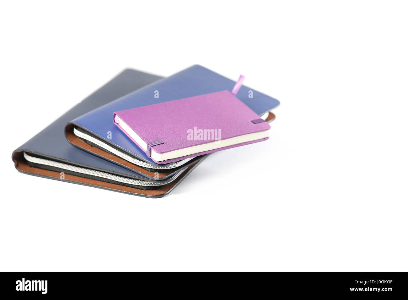 Notebooks isolated on white background Stock Photo - Alamy