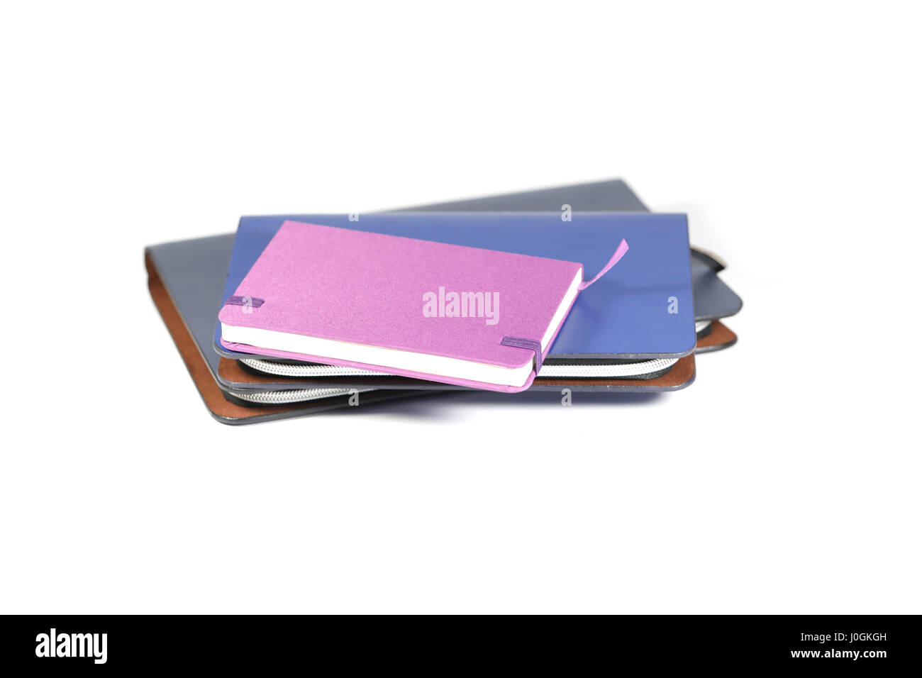 Notebooks isolated on white background Stock Photo - Alamy