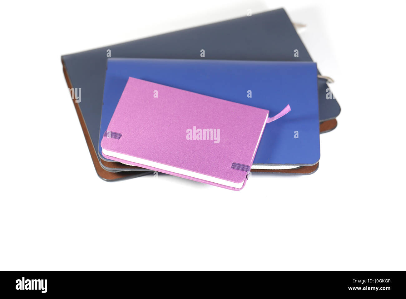 Notebooks isolated on white background Stock Photo - Alamy