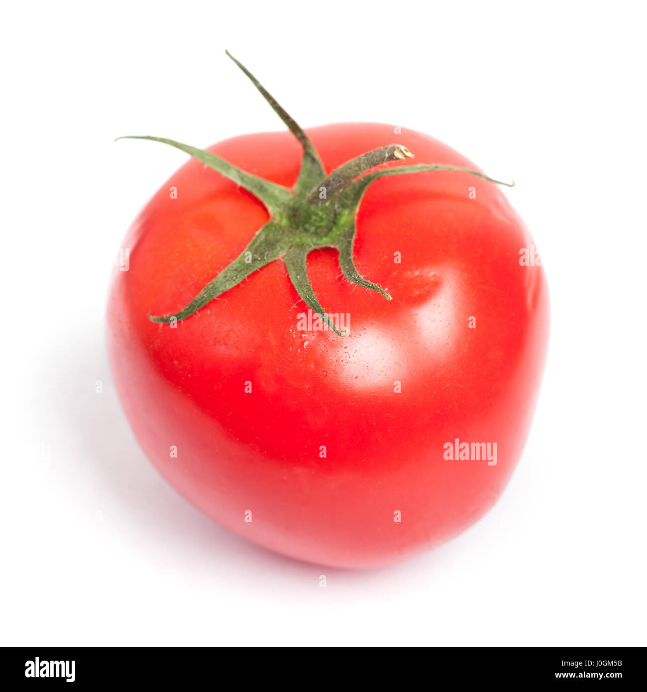 Single tomato isolated on white background Stock Photo - Alamy