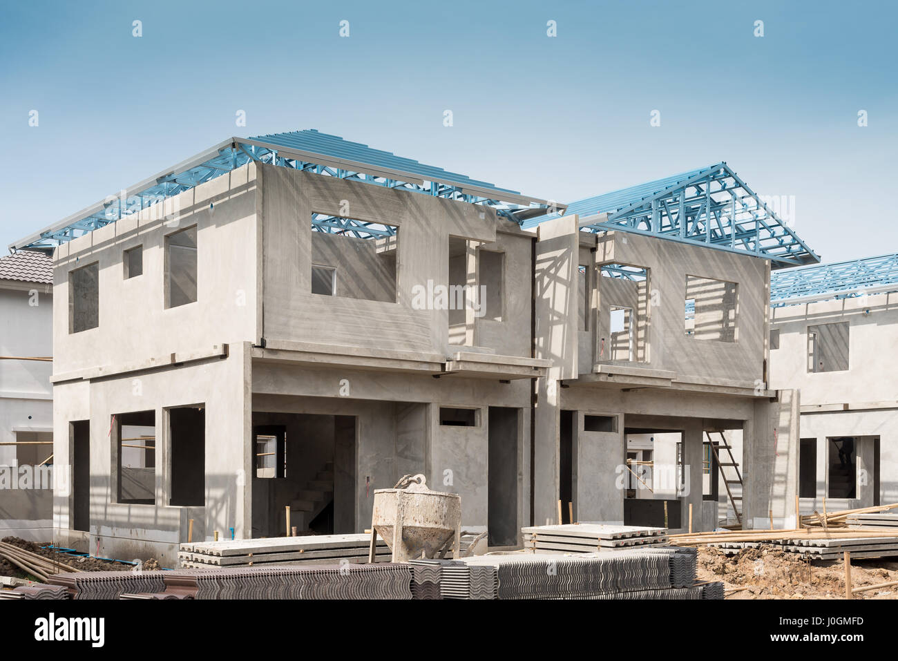 The building structure are made from prefabrication system.All pieces ...