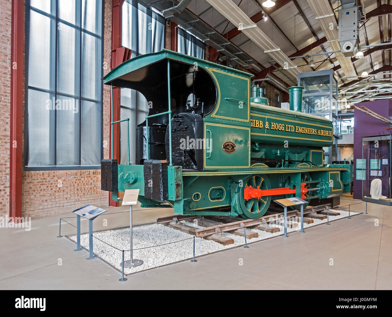 Industrial steam saddle tank engine at Summerlee Museum of Scottish ...