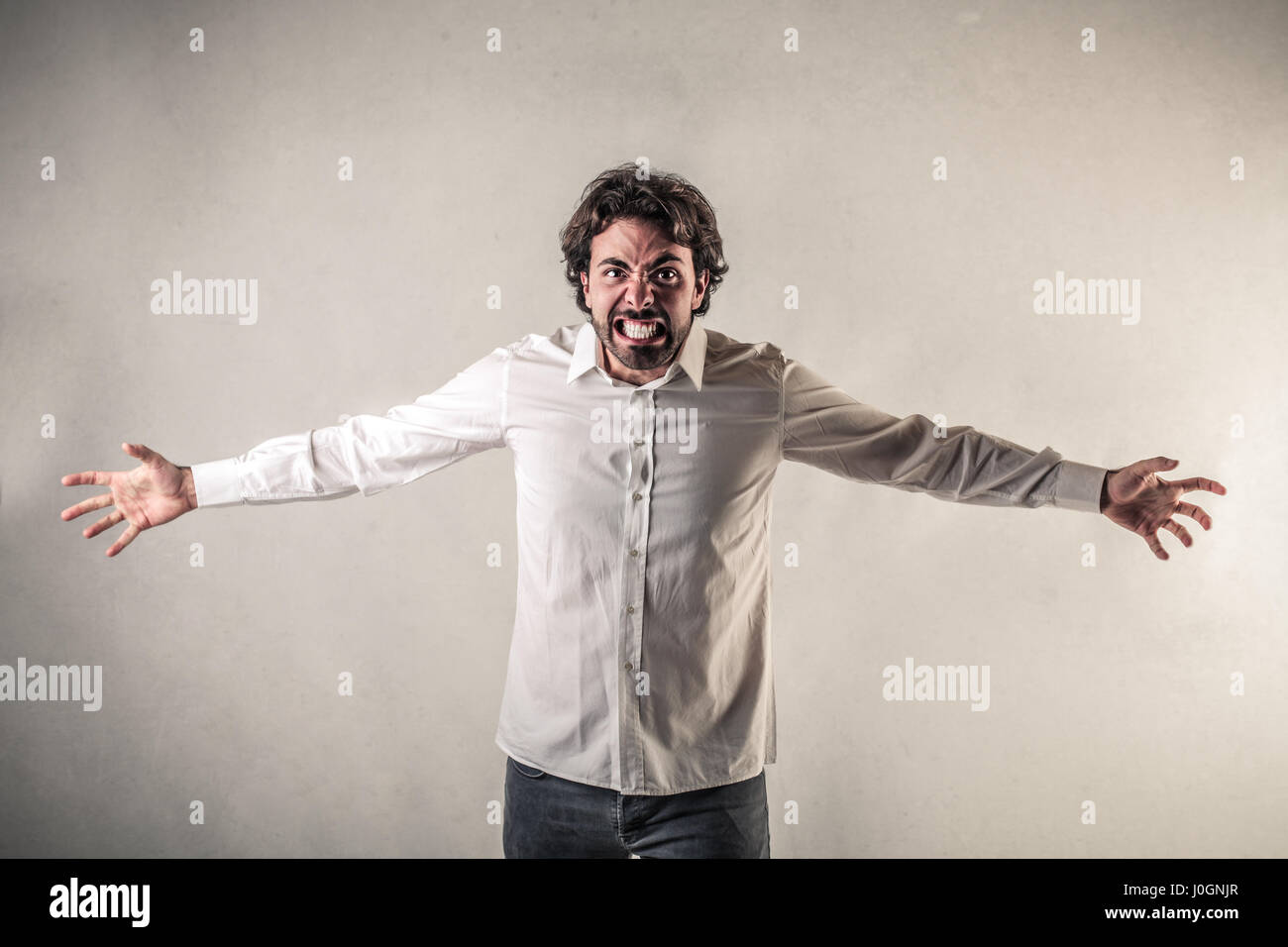 White man with angry face hi-res stock photography and images - Alamy