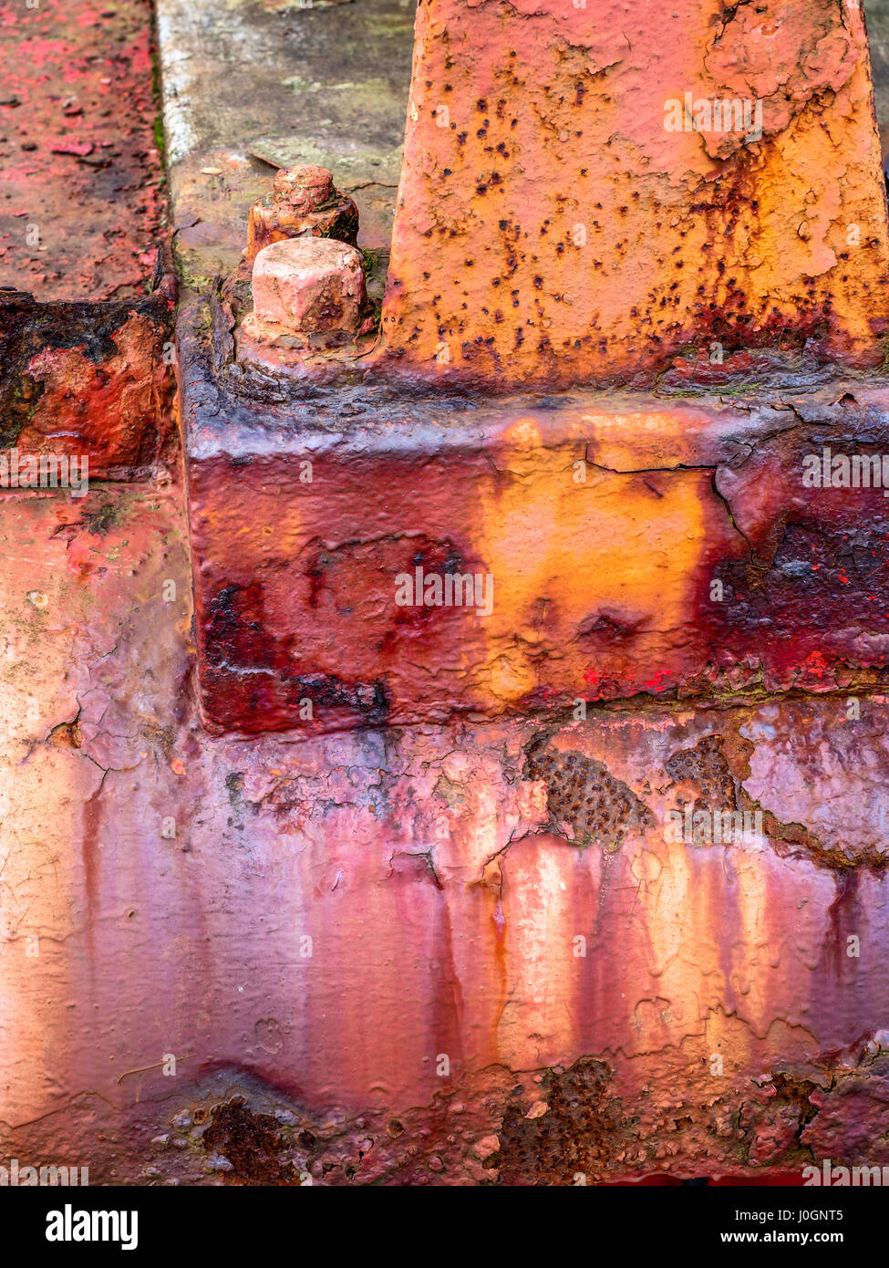 Rusty Metal and Peeling Paint Detail at North Carr Lightship City Quay ...