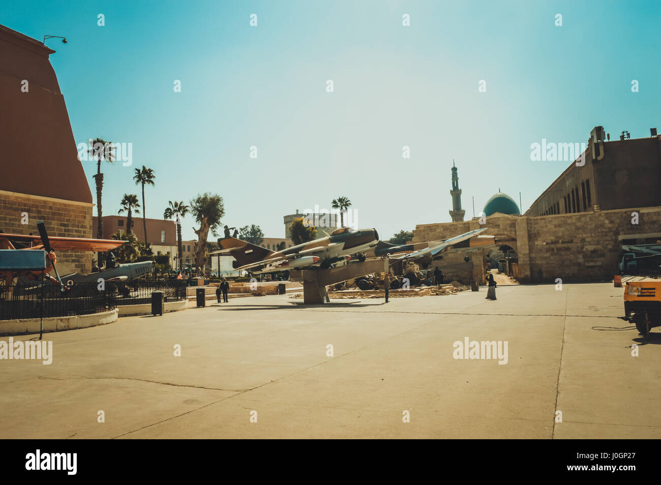cairo, egypt, february 25,2017: war planes at military museum in cairo ...