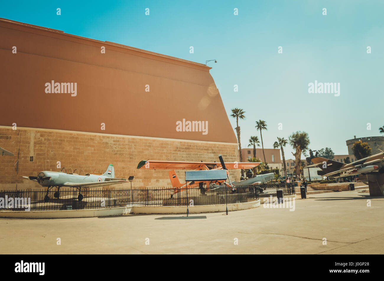 cairo, egypt, february 25,2017: war planes at military museum in cairo ...