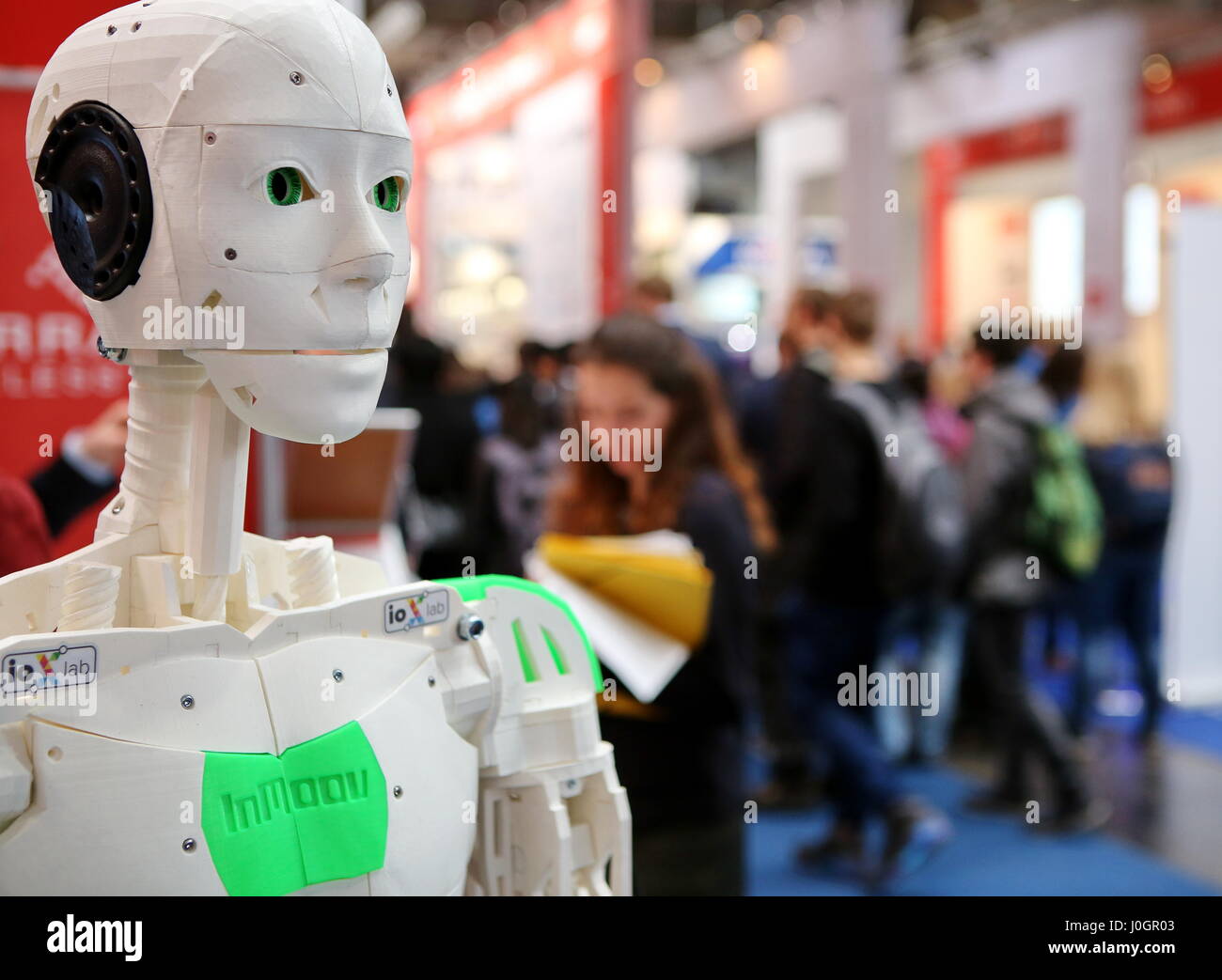Hanover, Germany. 21th March, 2017. InMoov, first Open Source 3D ...