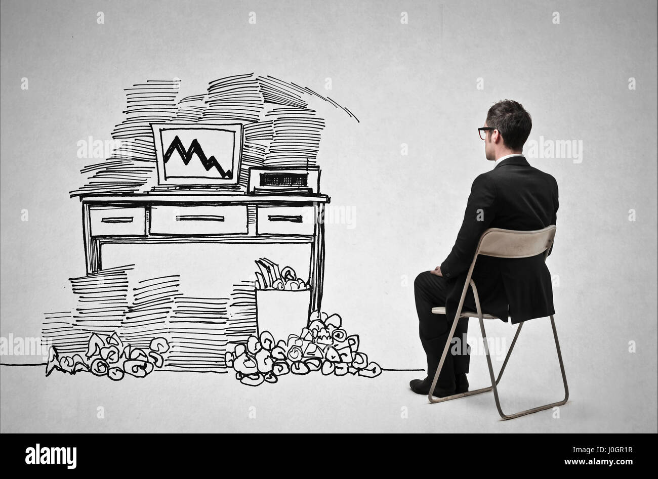 Dirty work desk hi-res stock photography and images - Alamy