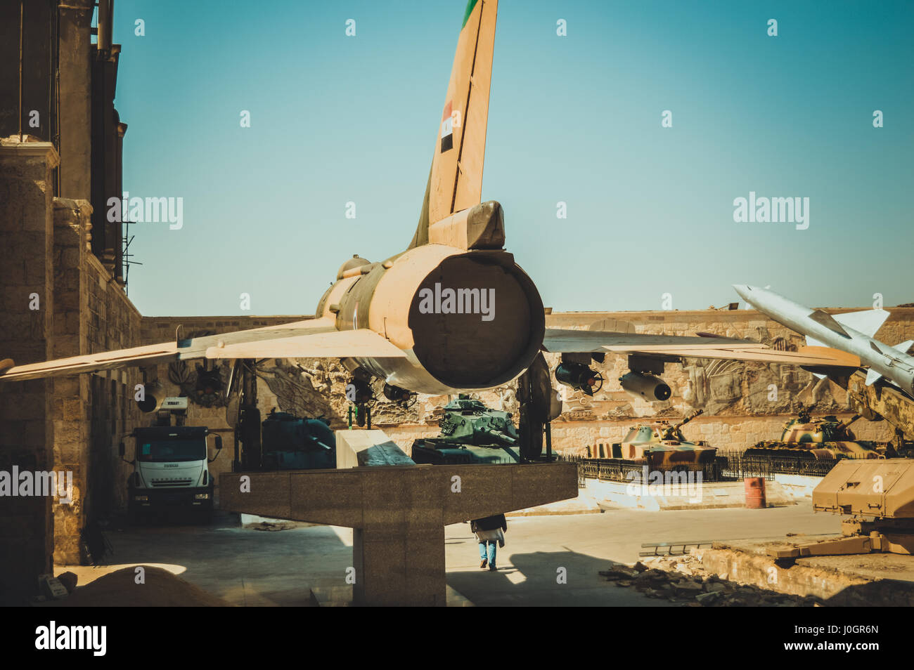 cairo, egypt, february 25,2017: war plane at military museum in cairo ...