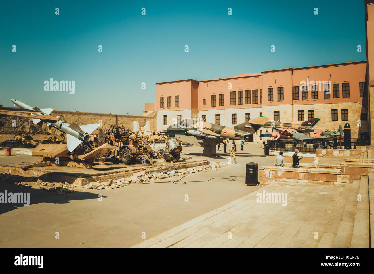 cairo, egypt, february 25,2017: war planes at military museum in cairo ...