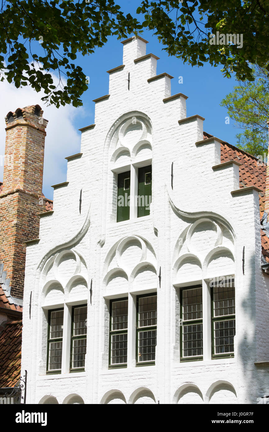 Belgian architecture crow-stepped gable ( crow steps) at Beguinage ...