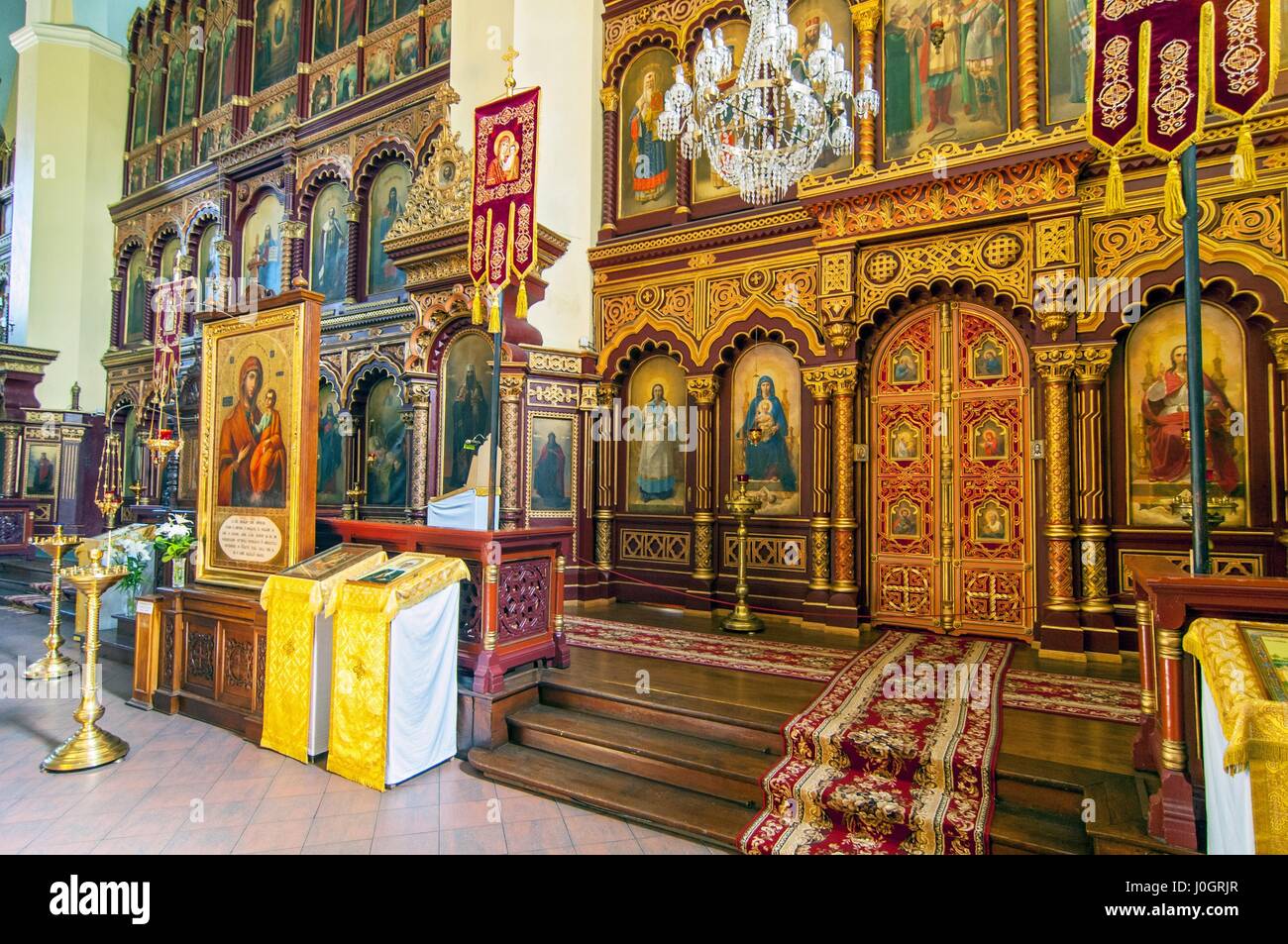 Russian church interiors hi-res stock photography and images - Alamy