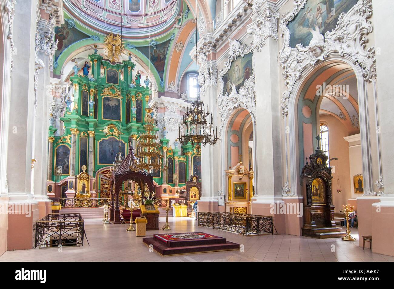 Altar of The Church of the Holy Spirit in Vilnius, Lithuania Stock ...