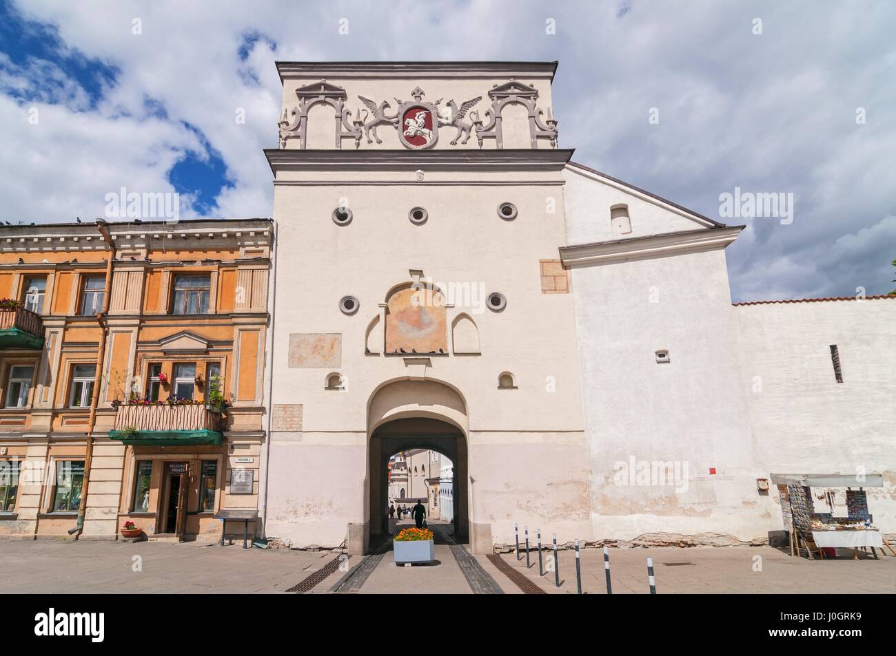 Exterior of the Gate of Dawn in Vilnius, Lithuania Stock Photo - Alamy