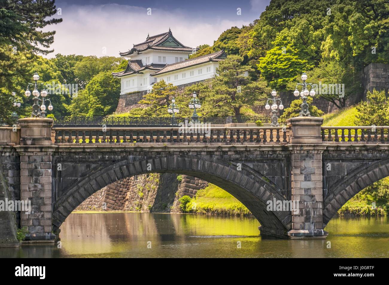 Imperial Palace with Nijubashi Bridge in Tokyo, Japan Stock Photo - Alamy