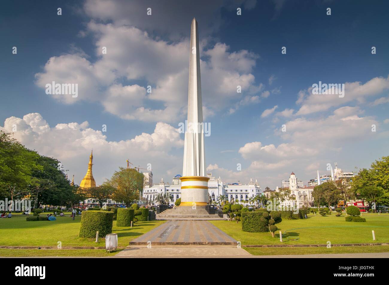 National Independence Monument in Maha Bandula Park, also Maha Bandula ...