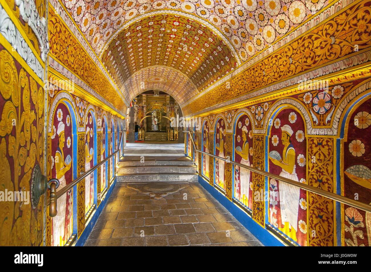 Temple of the Tooth Relic, famous temple housing tooth relic of the Buddha, UNESCO World ...