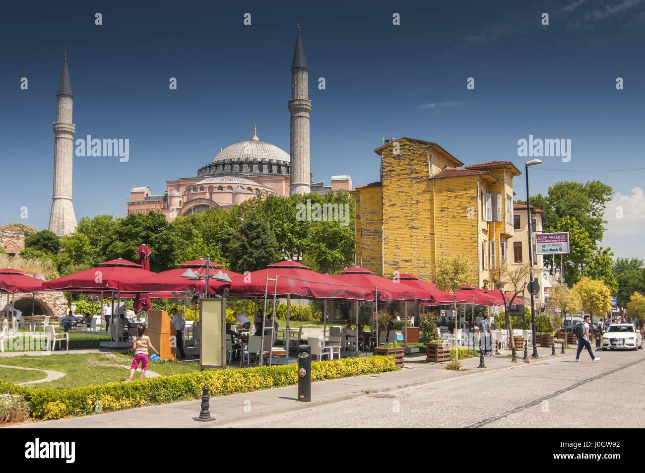 Hagia Sophia in Istanbul. The world famous monument of Byzantine ...