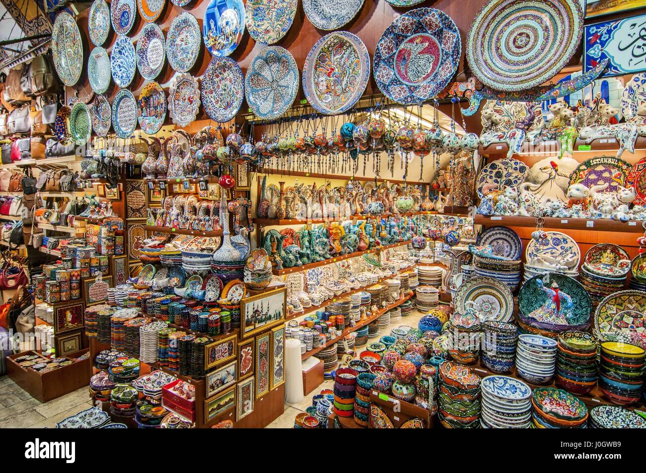 The Grand Bazaar, considered to be the oldest shopping mall in history ...