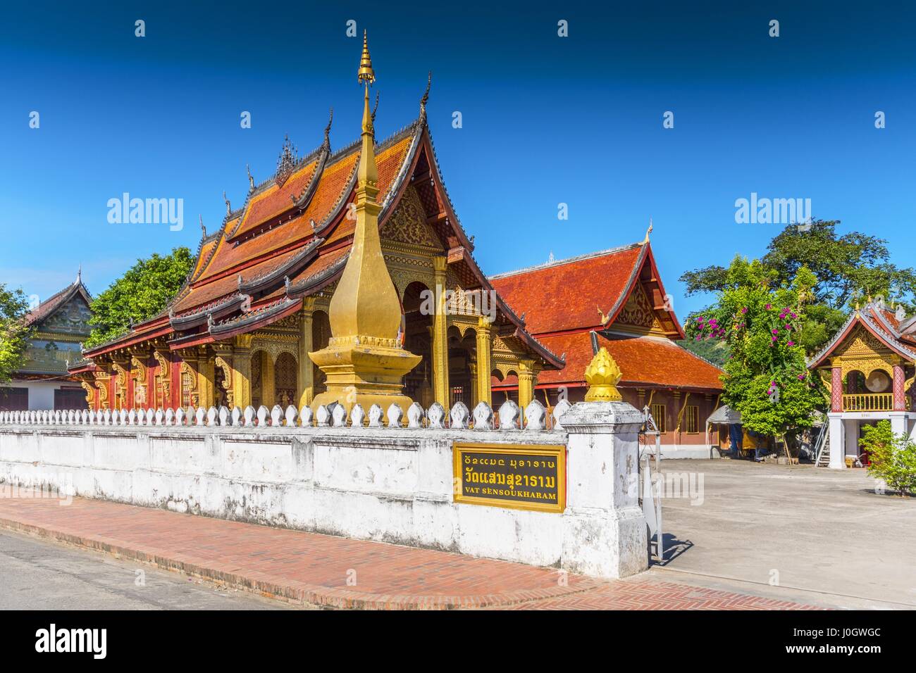 Wat Sen, Luang Prabang also known as Wat Sene Souk Haram is a Buddhist ...