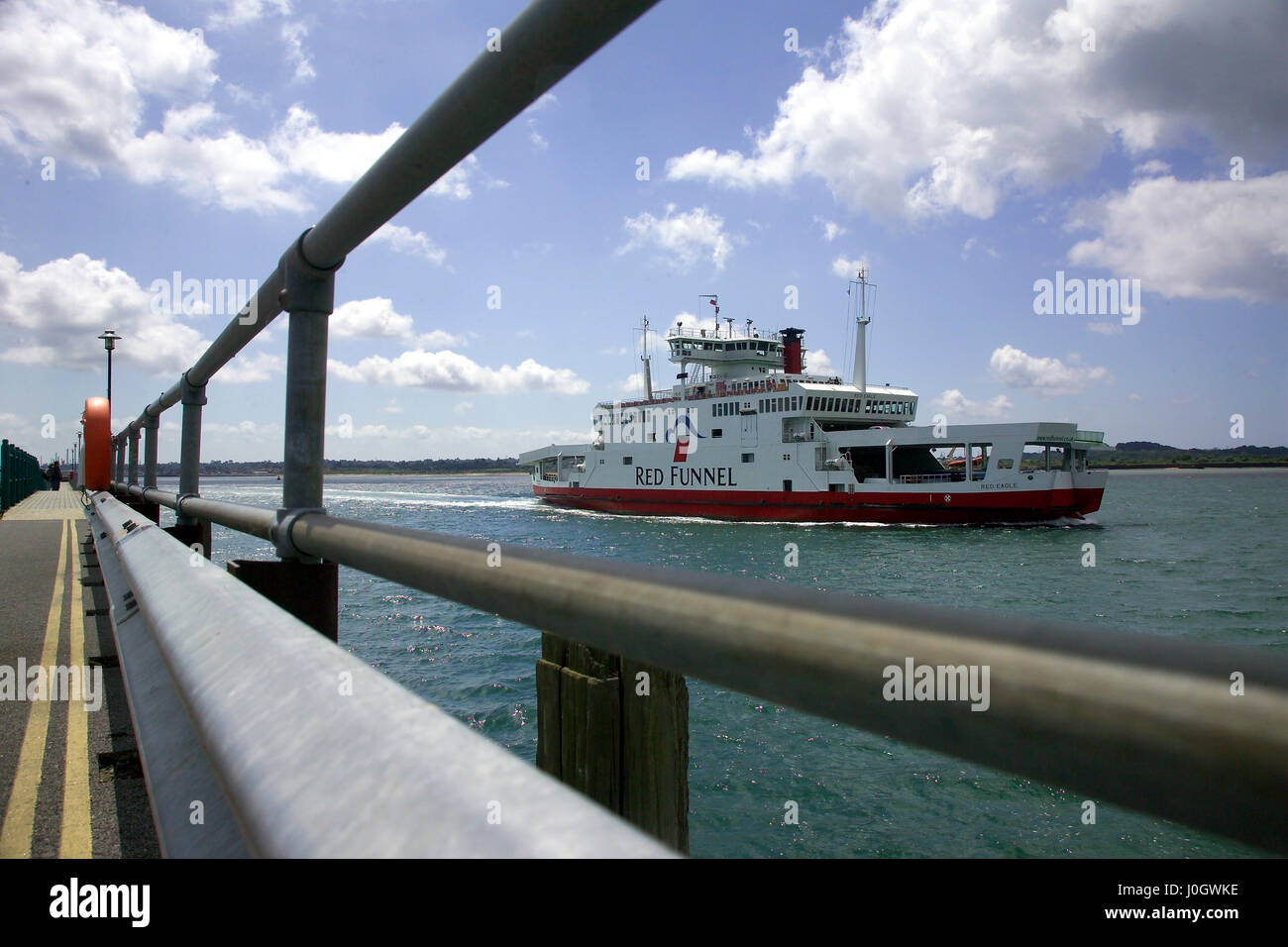 Red white ferries dock hi-res stock photography and images - Alamy