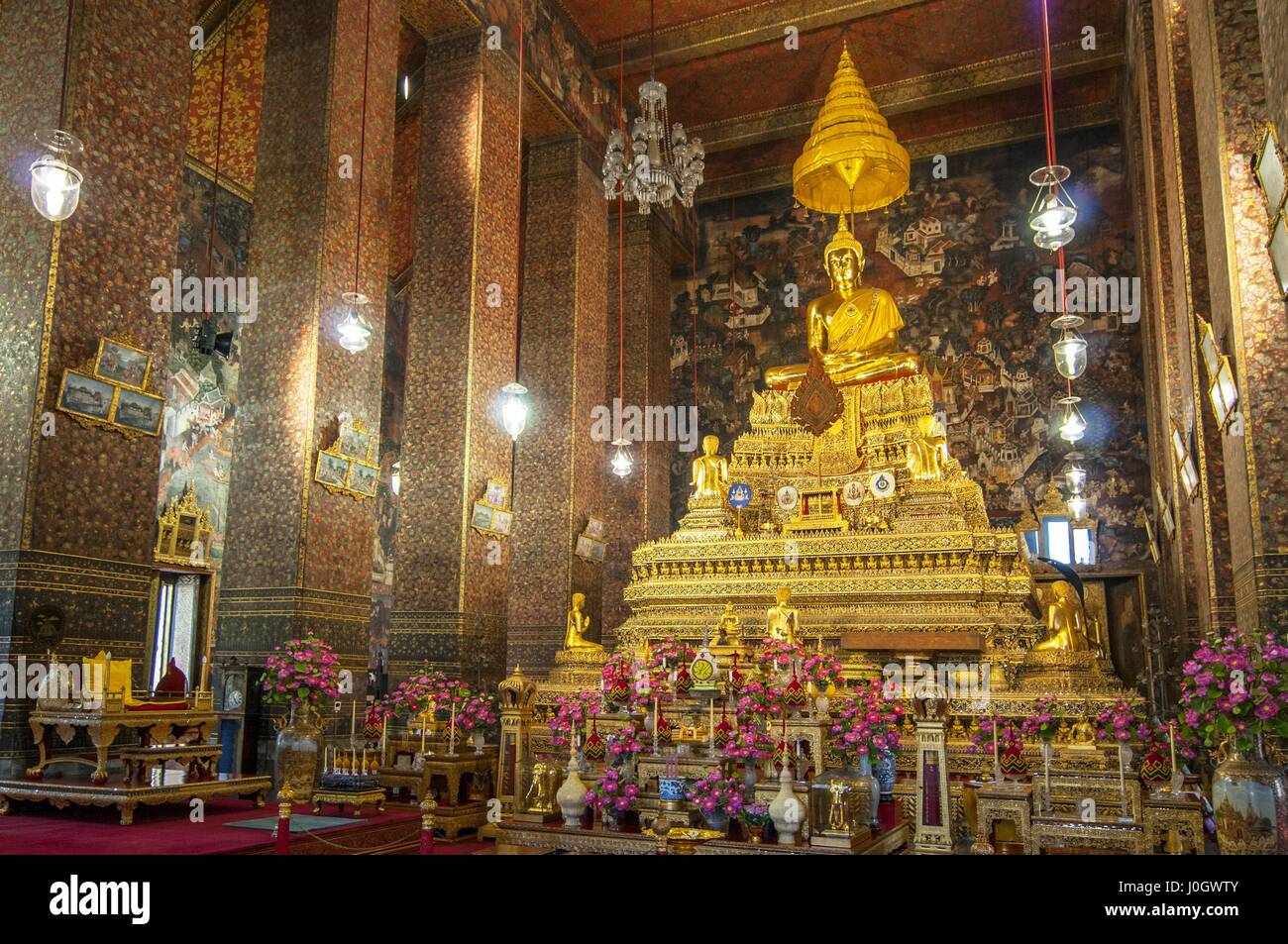 The Principal Buddha Image of Phra Buddha Deva Patimakorn in the Main ...
