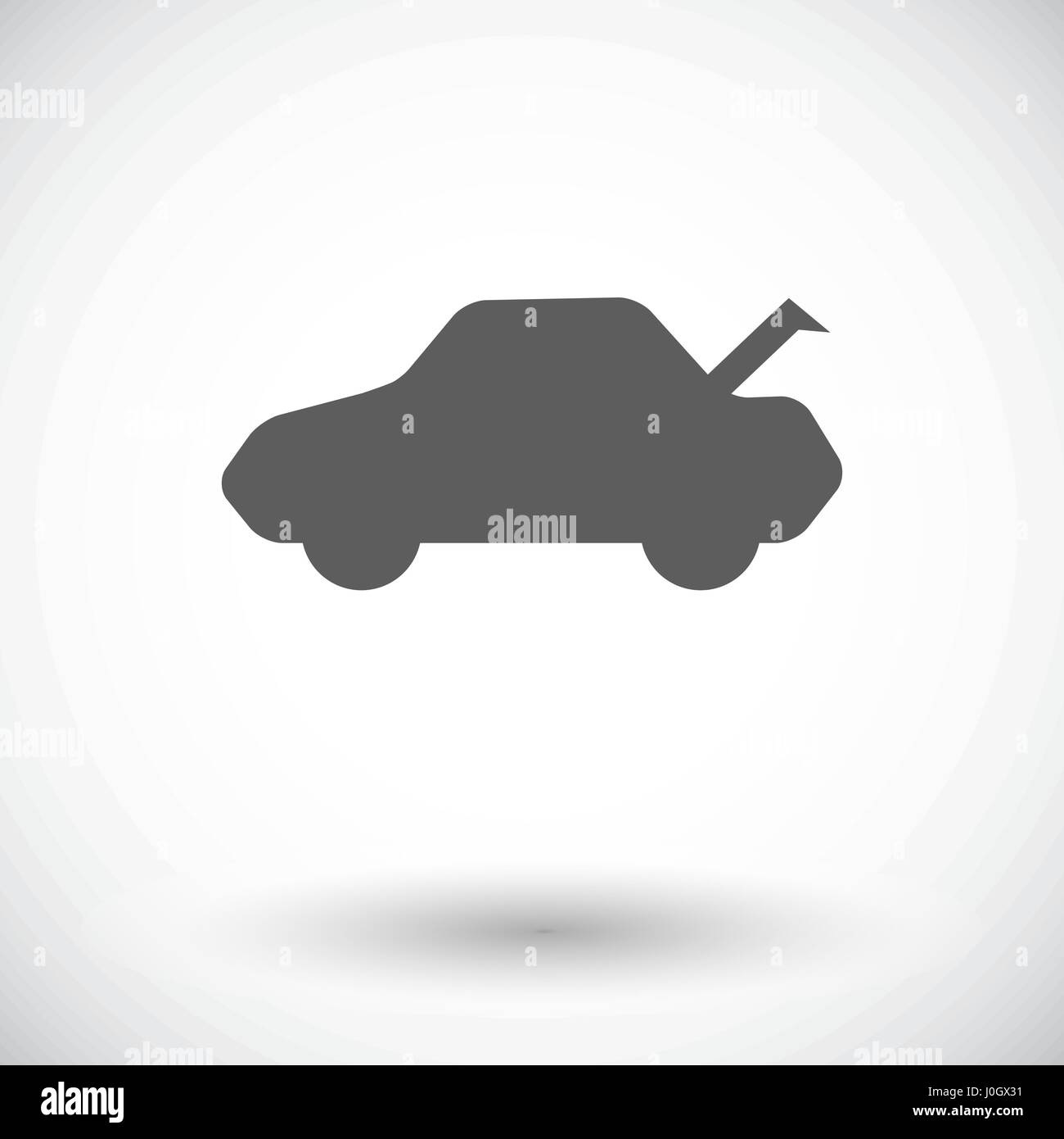 Single car driving on Stock Vector Images - Alamy