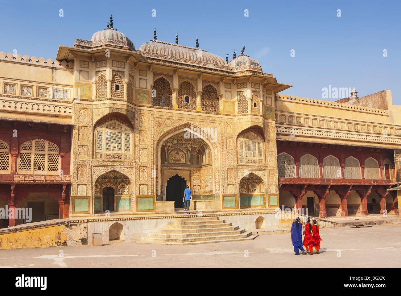 Ganesh Pol gateway, Amber Fort, Rajasthan, India Stock Photo - Alamy