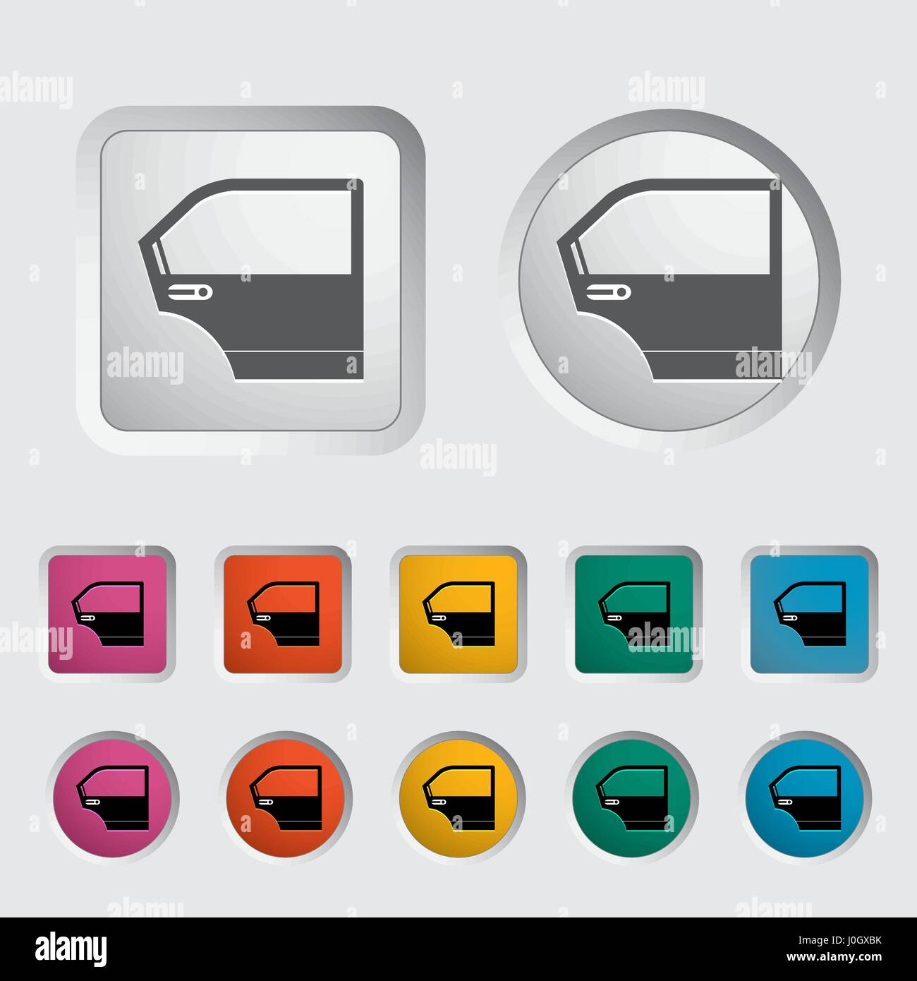 Car door. Vector illustration EPS Stock Vector Image & Art - Alamy