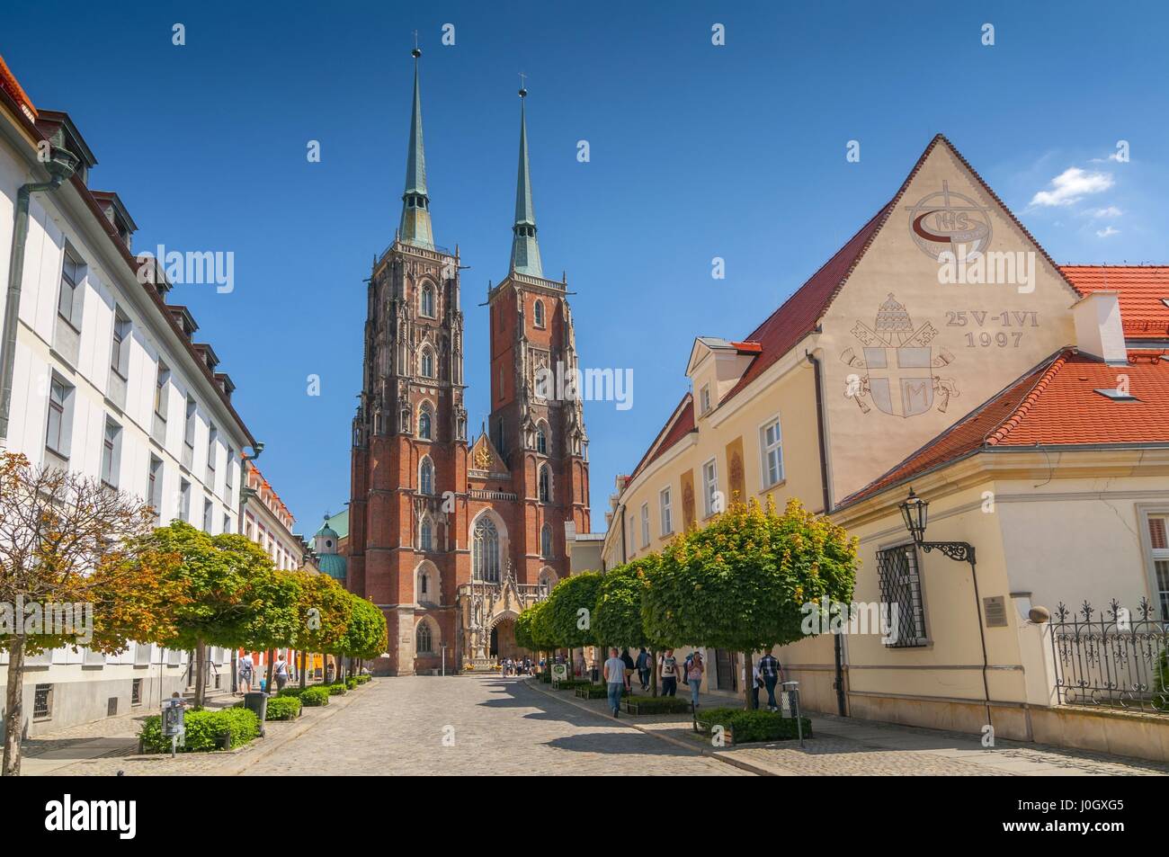 Wroclaw Cathedral of St. John the Baptist, Cathedral Island, Ostrow ...