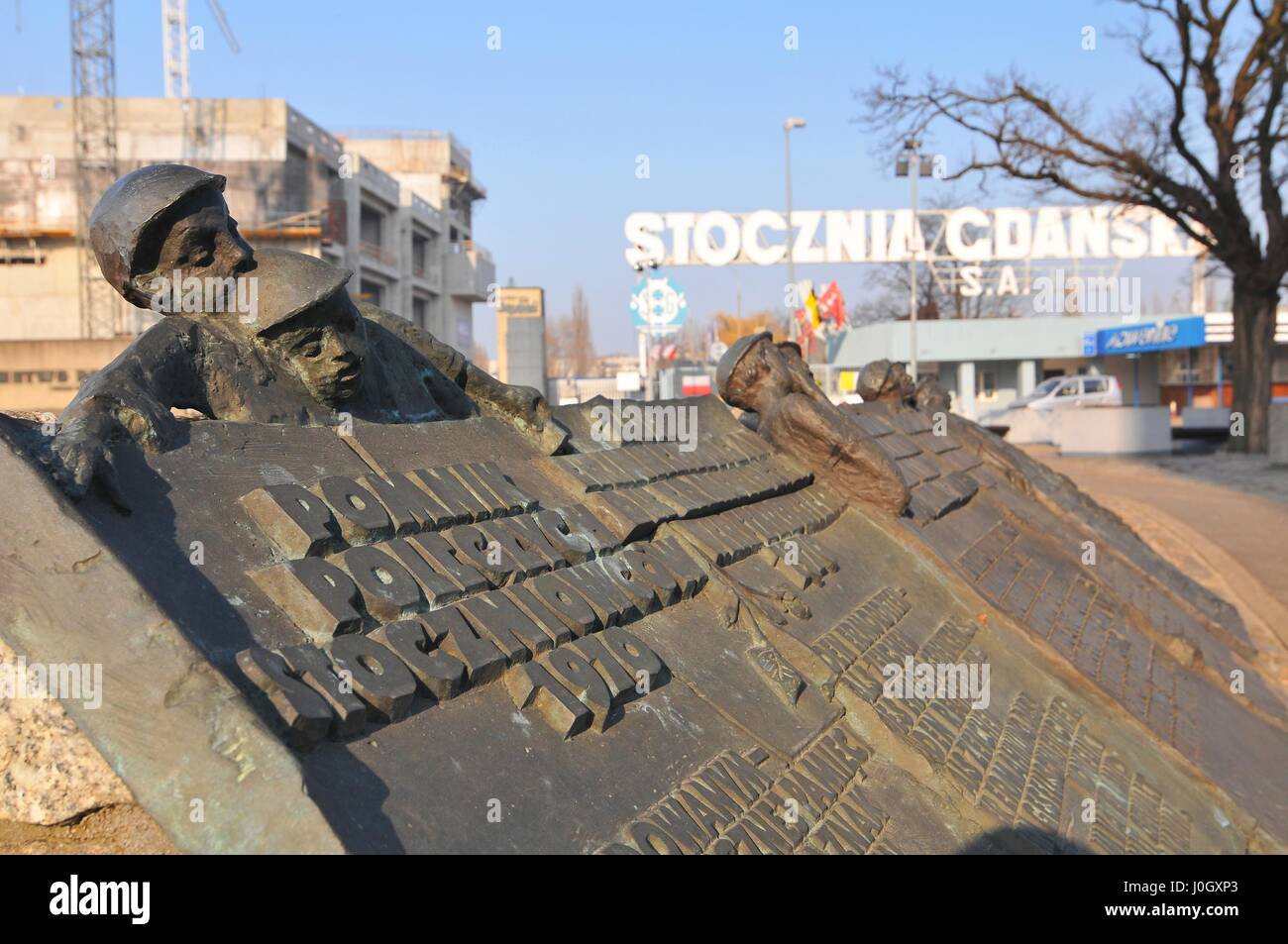 Memorial for the killed workers at the shipyard workers uprising in the ...