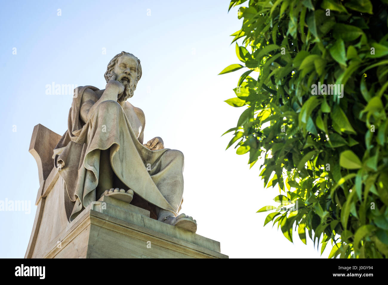 statue of ancient Greek philosopher Socrates in Athens Stock Photo - Alamy