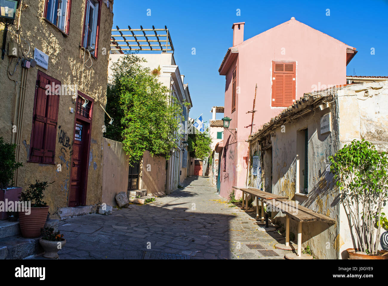 Traditional area anafiotika in plaka hi-res stock photography and ...