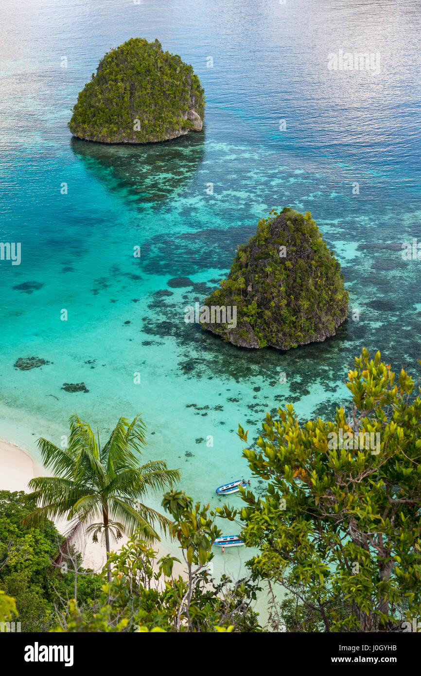 Panoramic View of Wayag, Raja Ampat, West Papua, Indonesia Stock Photo ...