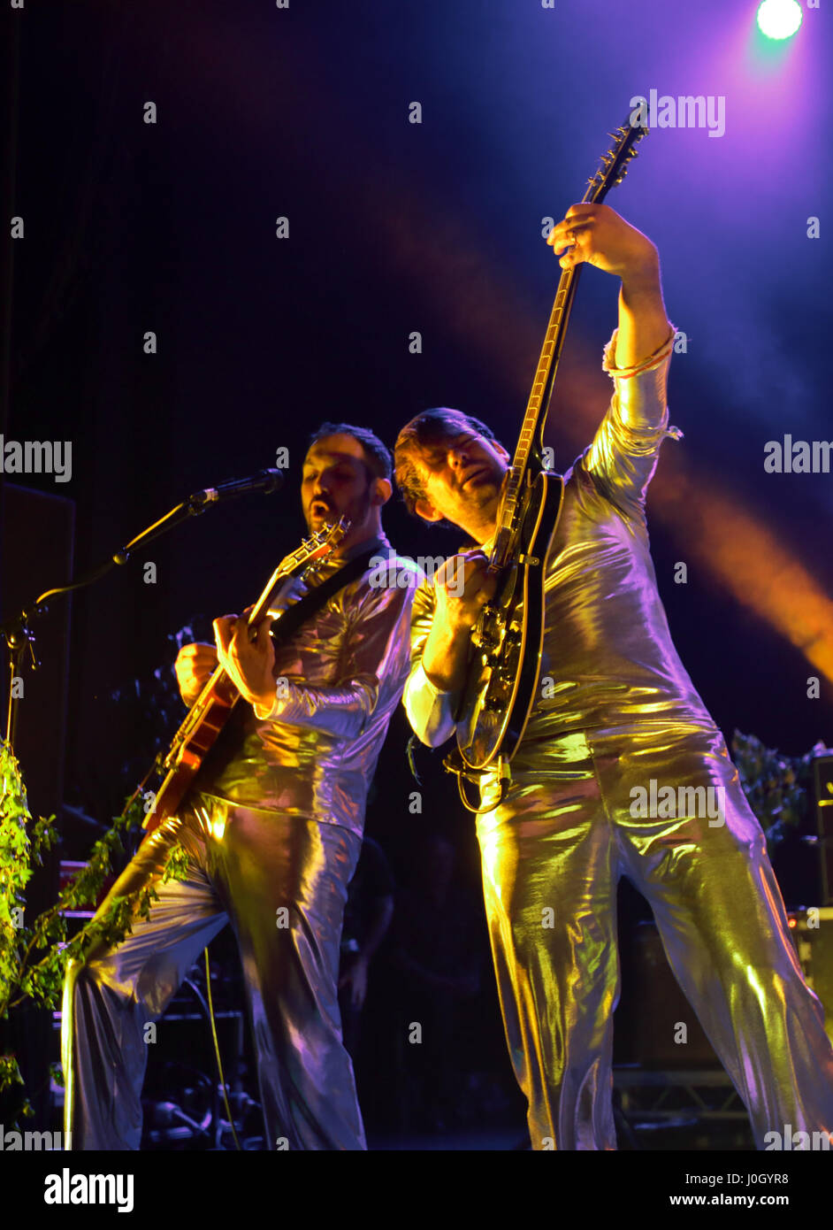 London, UK. 12th Apr, 2017. British Sea Power performing live on stage ...