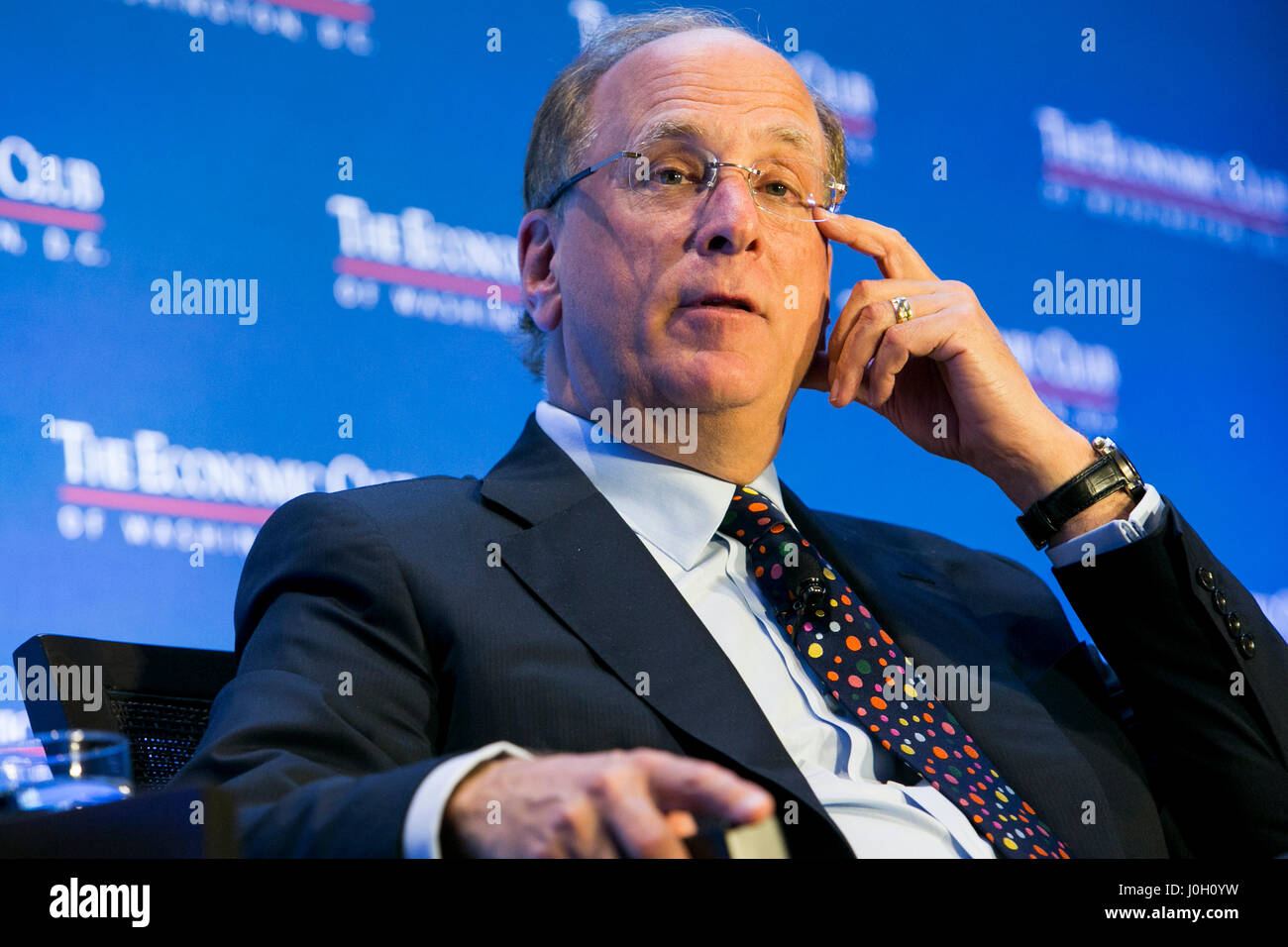 Washington, DC, USA. 12th Apr, 2017. Laurence "Larry" Fink, Chairman ...