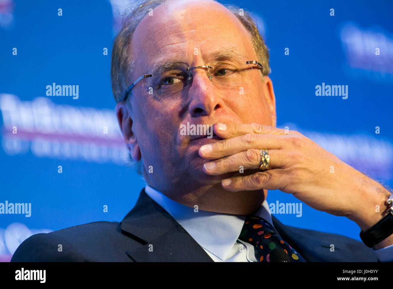 Washington, DC, USA. 12th Apr, 2017. Laurence "Larry" Fink, Chairman ...