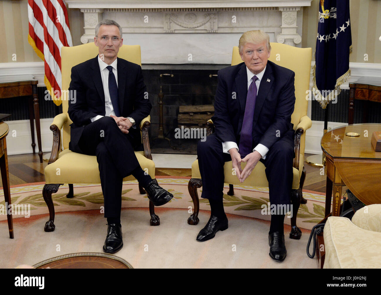 Washington, Us. 12th Apr, 2017. United States President Donald Trump ...
