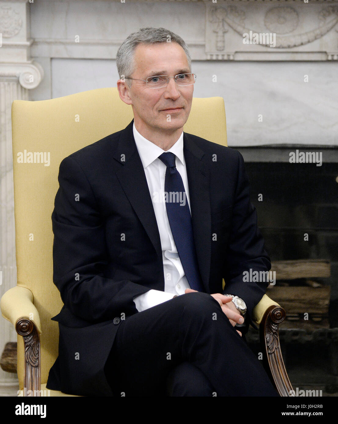 Washington, Us. 12th Apr, 2017. Secretary General Jens Stoltenberg of ...