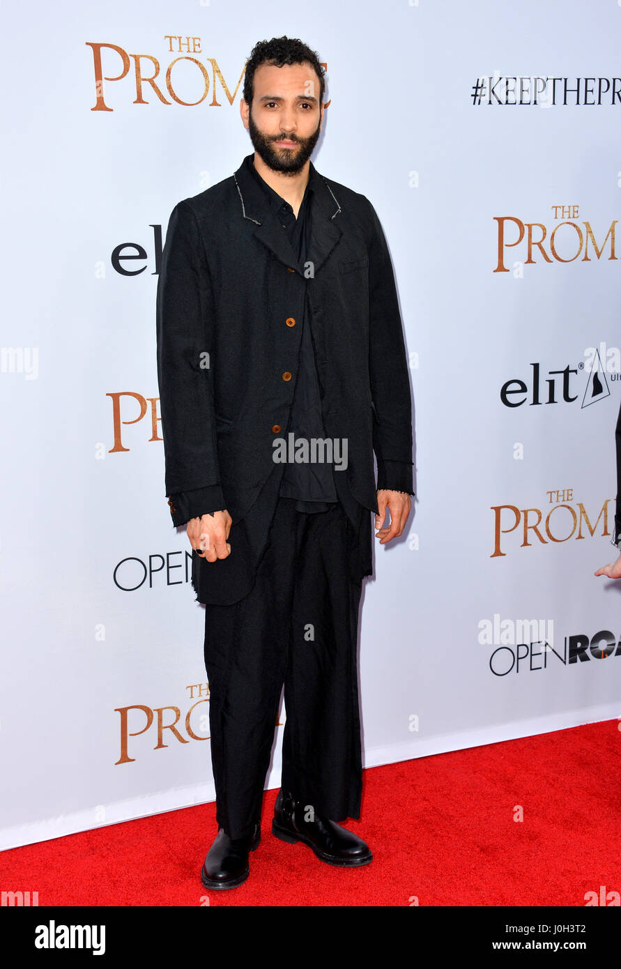 Los Angeles, USA. 12th Apr, 2017. Actor Marwan Kenzari at the premiere ...