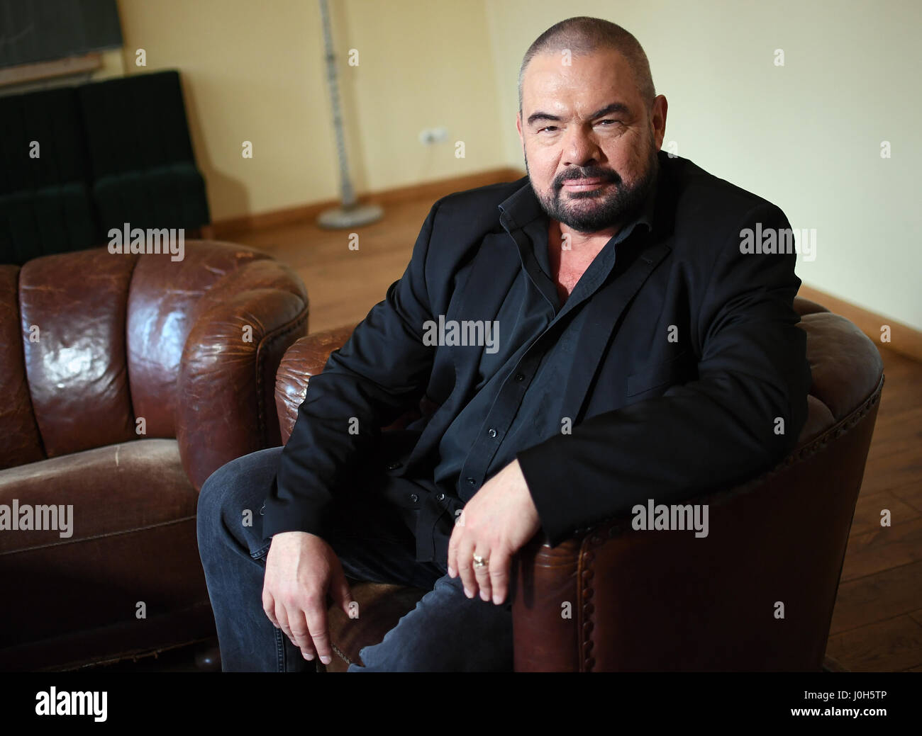 Alphaville singer Marian Gold in Berlin, Germany, 9 April 2017 Stock ...
