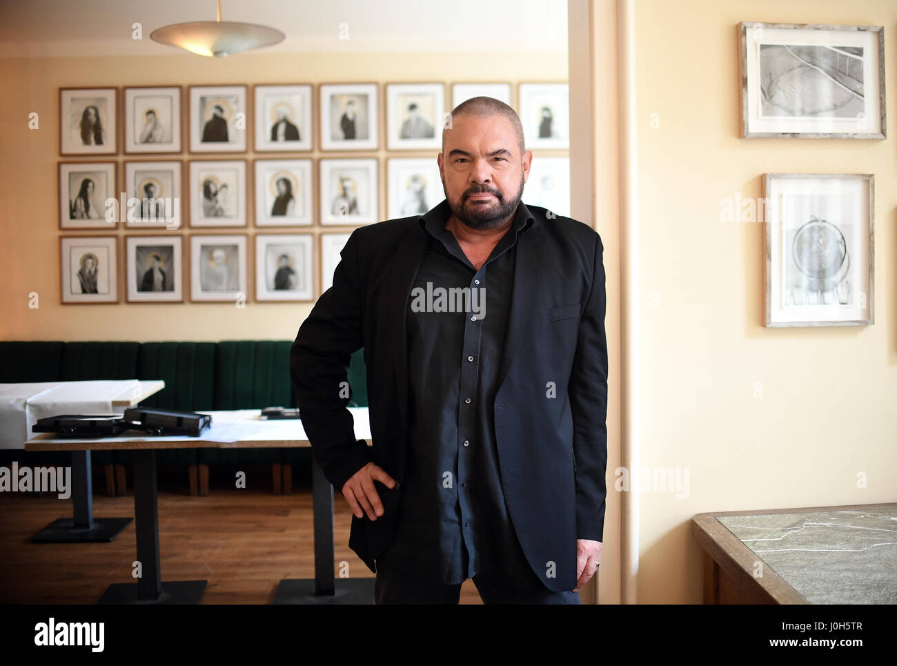 Alphaville singer Marian Gold in Berlin, Germany, 9 April 2017. Photo ...
