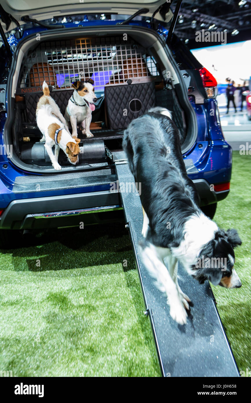 New York, USA. 12th Apr, 2017. Nissan's Rogue Dogue concept SUV ...