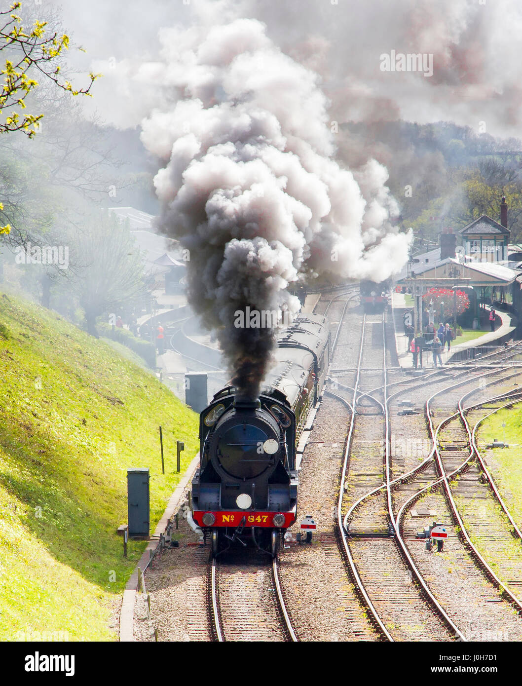 Flying scotsman steam locomotive bluebell hi-res stock photography and ...