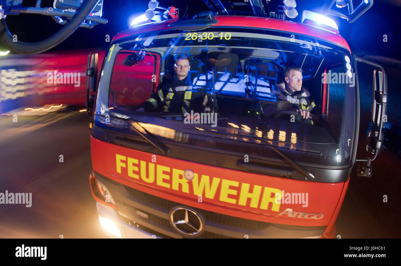 Lehrte, Germany. 16th Mar, 2017. dpatop - Marc Wilhelms (R) and Stephan ...
