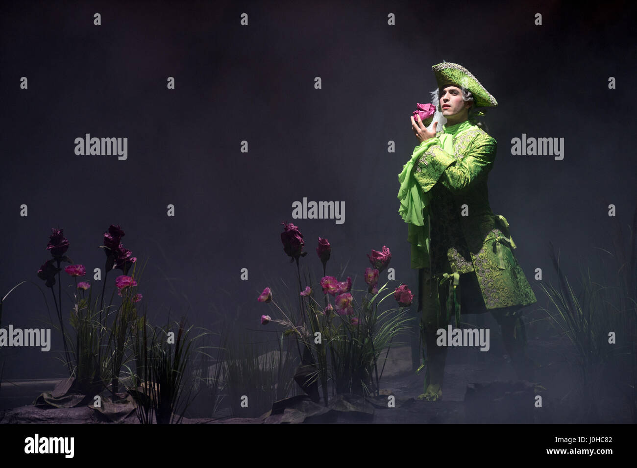 Dresden, Germany. 11th Apr, 2017. Joel Prieto who plays Belmonte ...