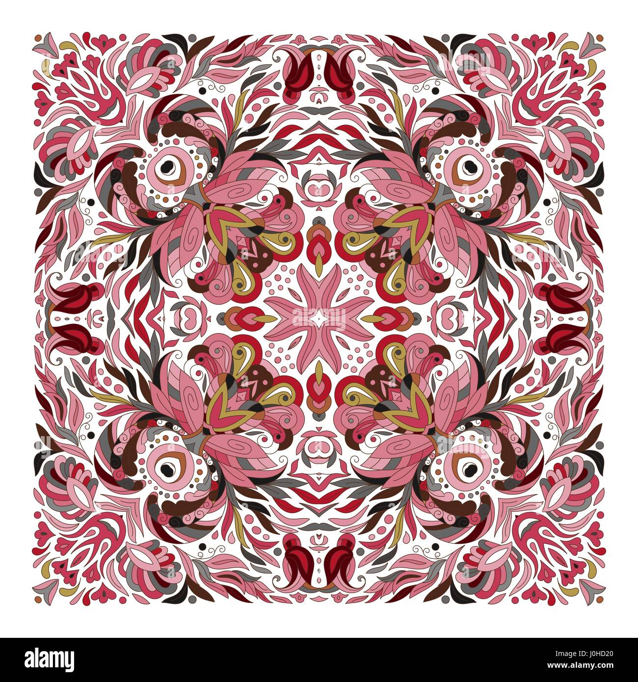 Delicate square textile Stock Vector Images - Alamy